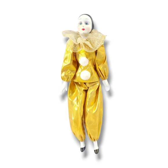 The Unbranded Brand | Art | Vintage 8 Porcelain Pierrot Mime Doll Soft ...